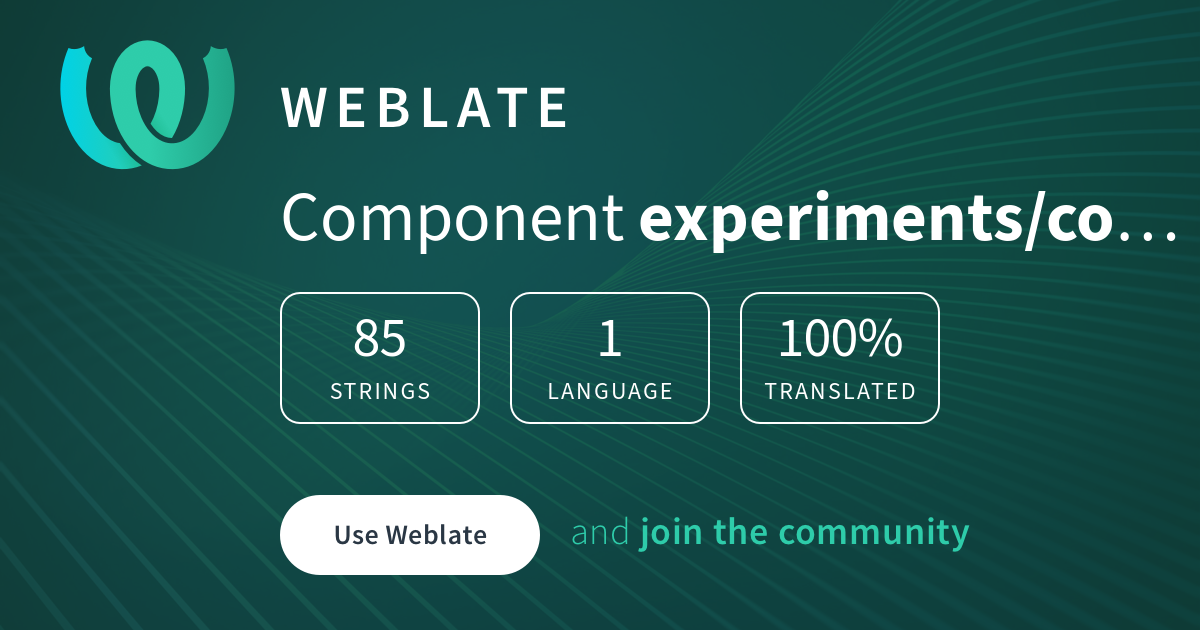 experiments/content — English @ Codeberg Translate