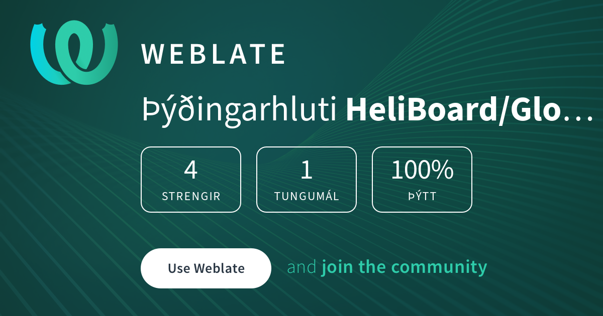 HeliBoard/Glossary — Icelandic @ Codeberg Translate
