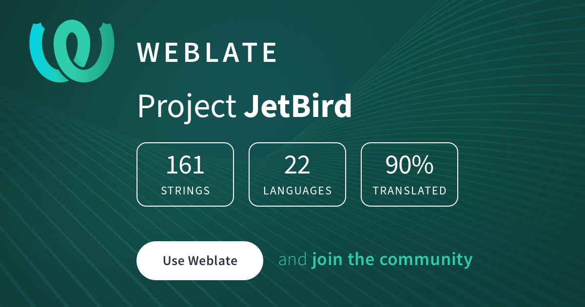 JetBird @ Codeberg Translate